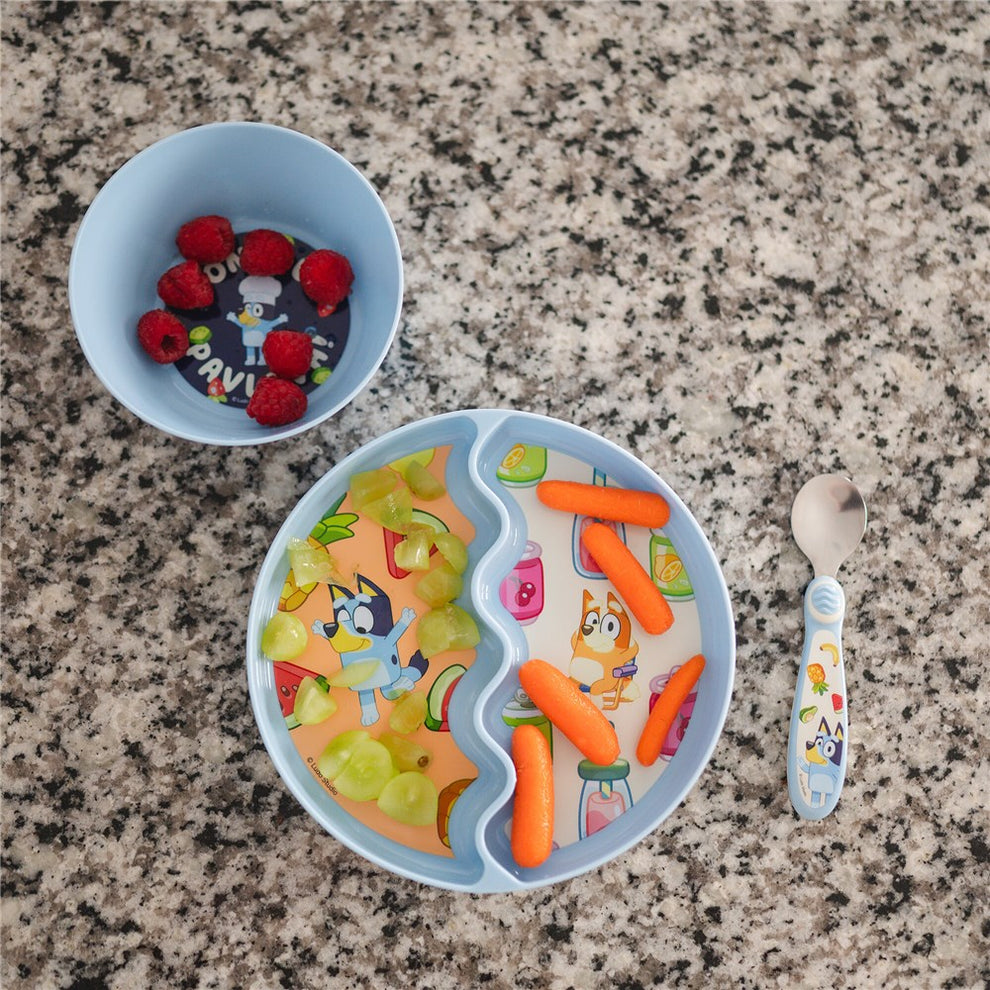 Bluey- 3 Piece Mealtime Set – TheHappyGiraffe