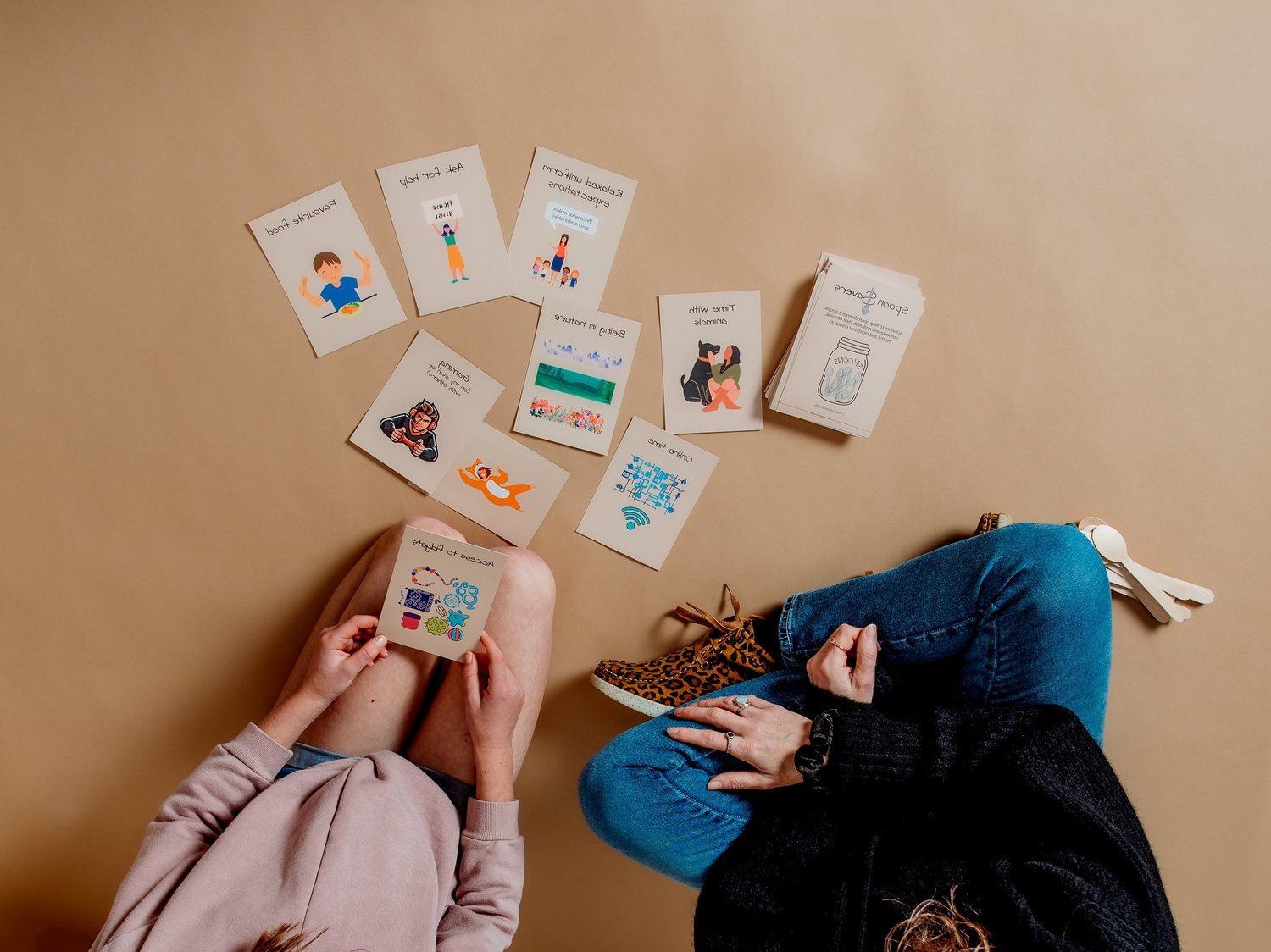 Spoon Savers Card Deck by Neurodivergent Ally – TheHappyGiraffe