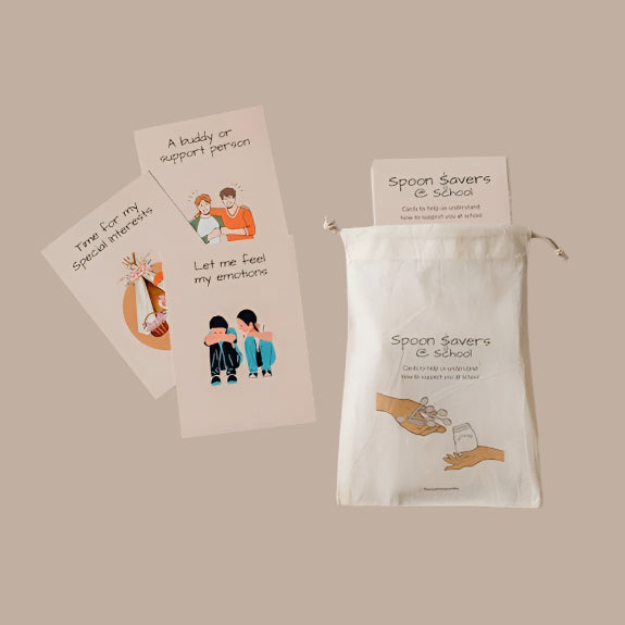 Spoon Savers @ School: Card Deck by Neurodivergent Ally – TheHappyGiraffe