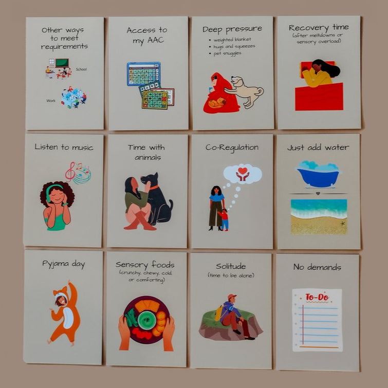 Spoon Savers Card Deck by Neurodivergent Ally – TheHappyGiraffe